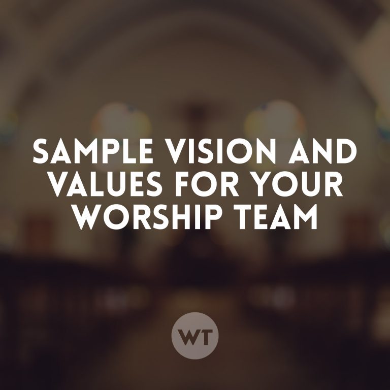 Sample Night of Worship Outline - Worship Tutorials